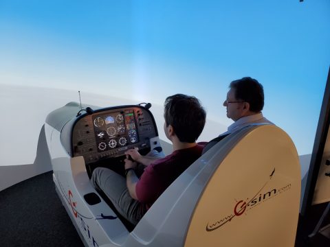 Simulateur de vol sur avion de tourisme monoplace - Lorraine